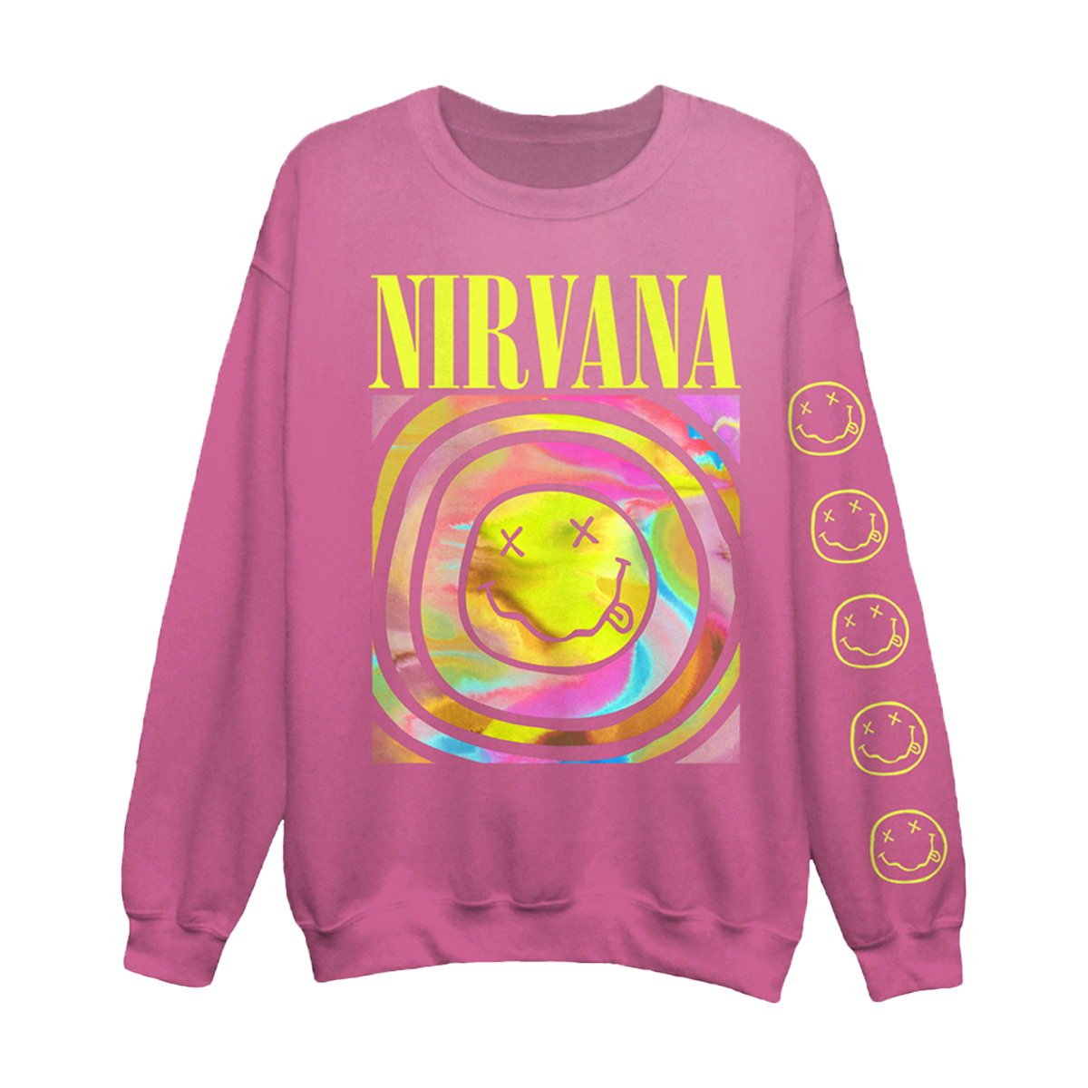 Nirvana Pink Spiral Crewneck – Nirvana Official Store