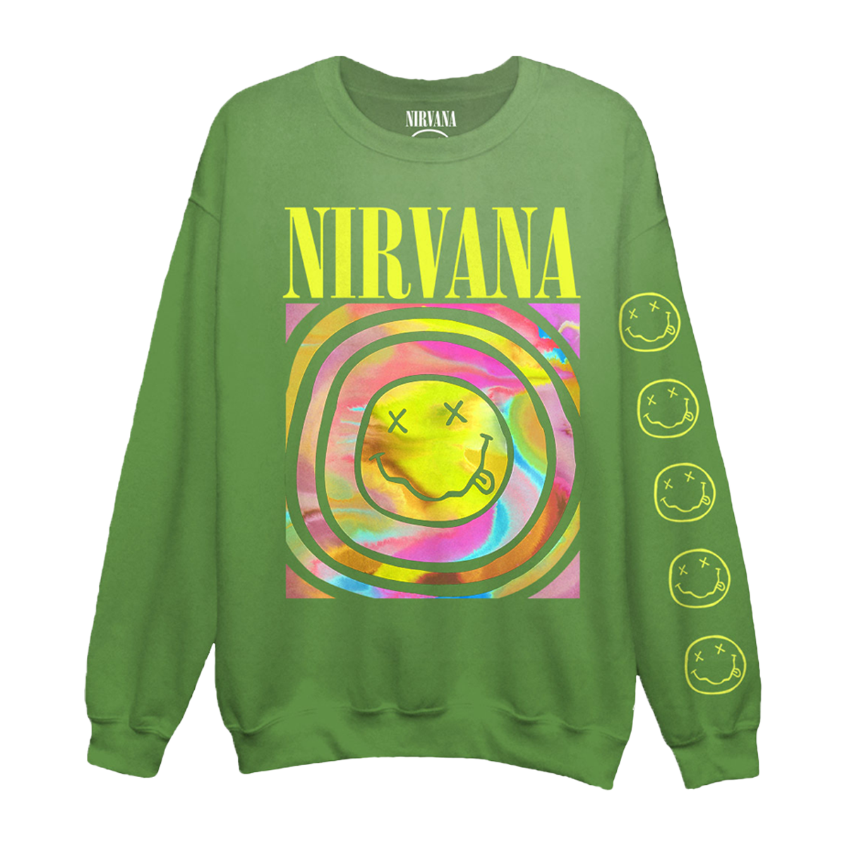 Nirvana Green Spiral Crewneck – Nirvana Official Store